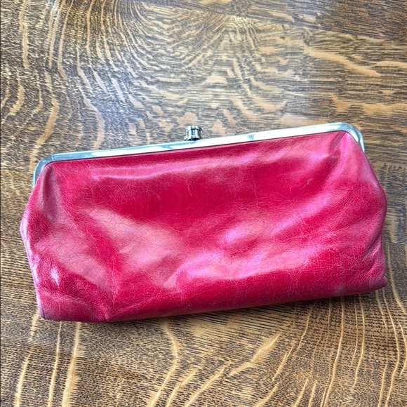HOBO | Bags | Hobo Red Leather Kisslock Wallet Clutch | Poshmark